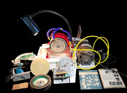 Complete Graves CabMate Package All-in-One Lapidary Rock Saw, Grinder ...