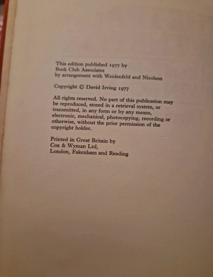 First Edition Trail & The Fox Book - David Irving 1977 Hardback | eBay.de