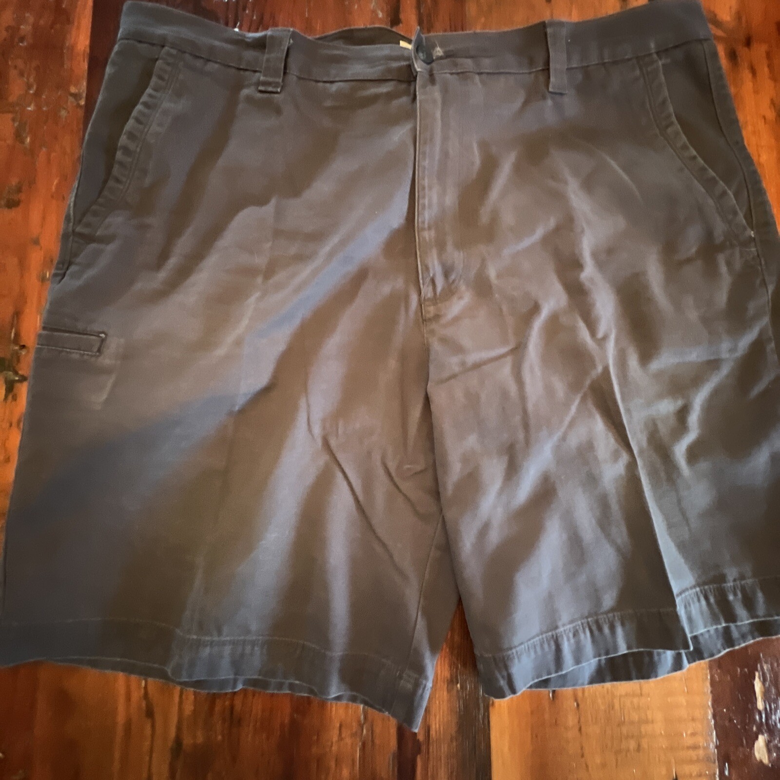 Dockers Shorts Men's Chino Adult Casual Flat Front Gray Pockets Cotton ...