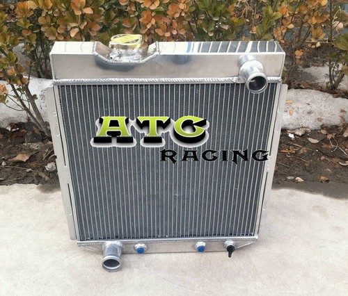 4 Row Aluminum Radiator 3-Row Radiator Shroud Fan Fit Ford Falcon ...