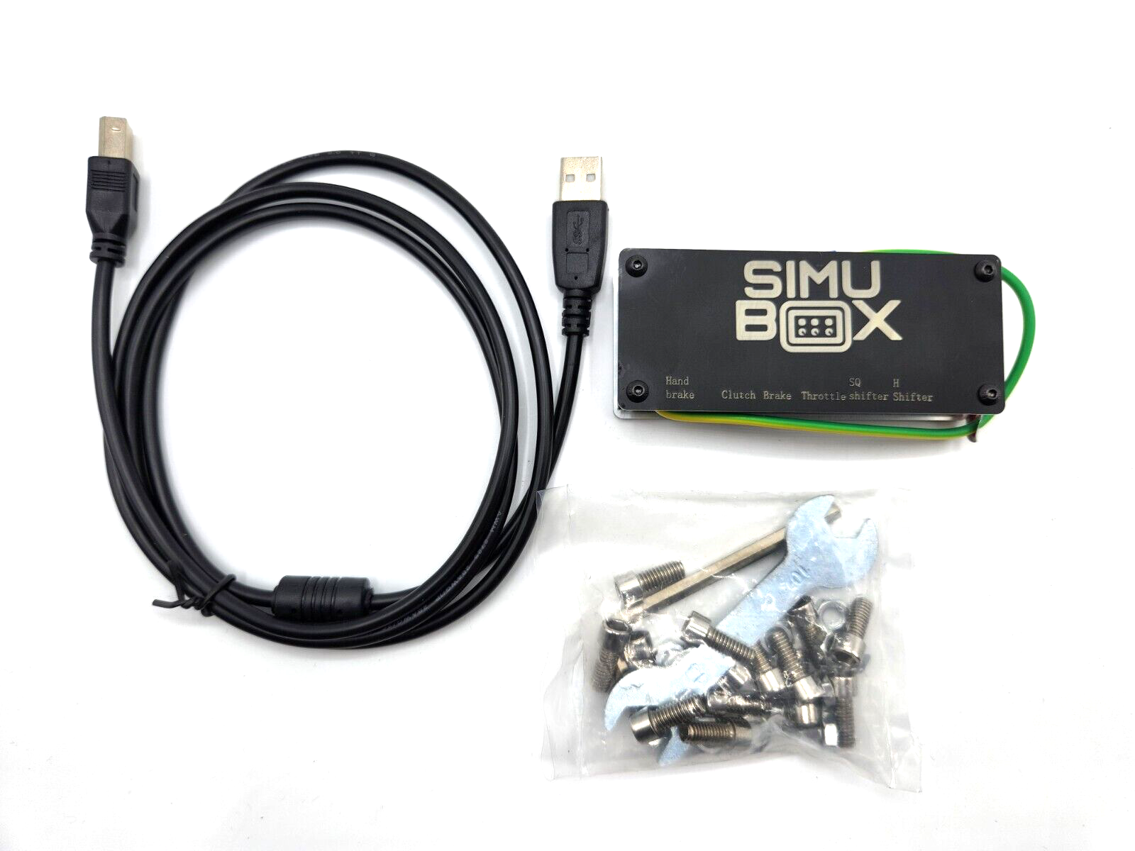 SIMUBOX Load Cell Pedals V2. Stainless Steel. 2 hydraulic Dampers ...