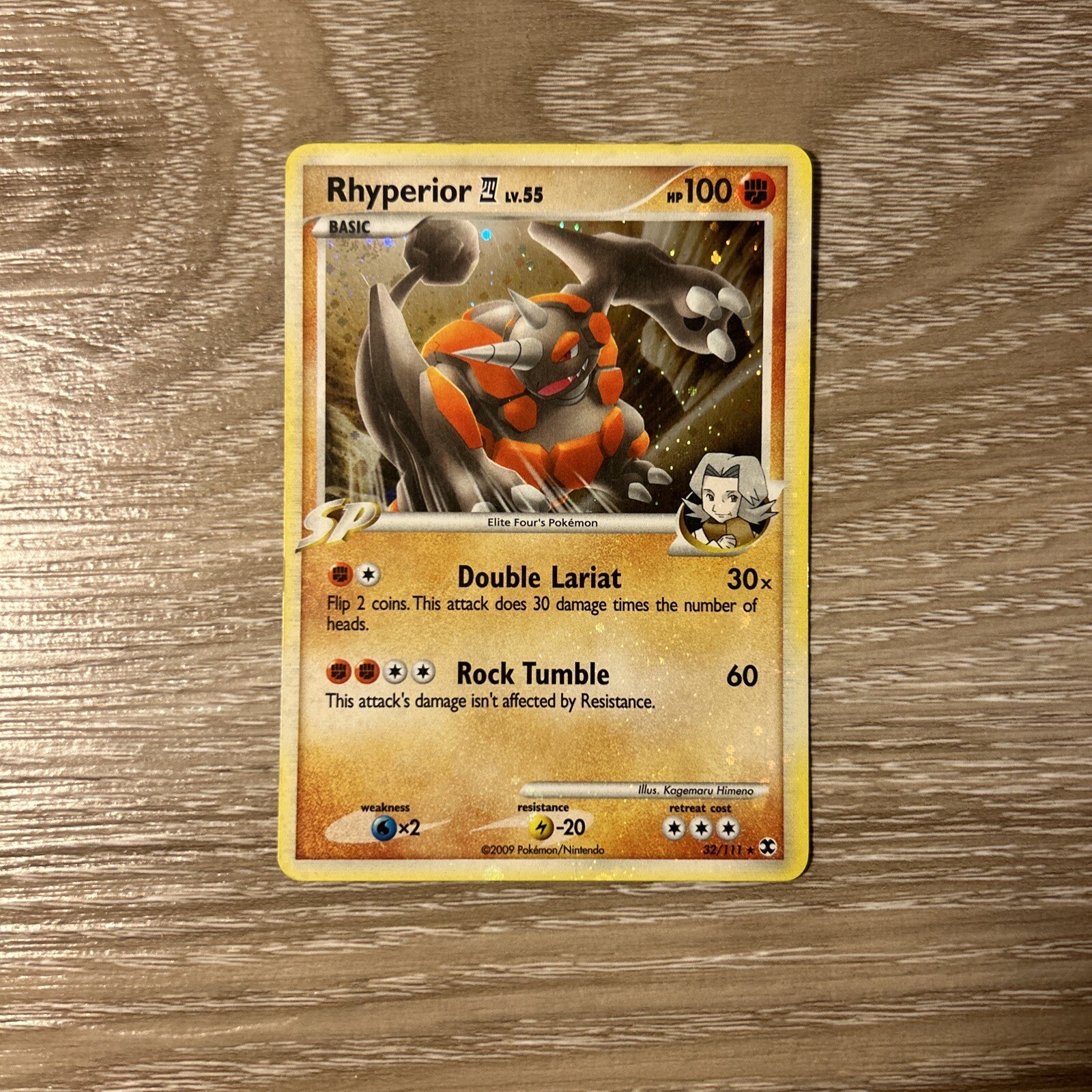 Pokémon TCG Rhyperior 4 Rising Rivals 32/111 Exclusive Cosmos Holo Rare ...