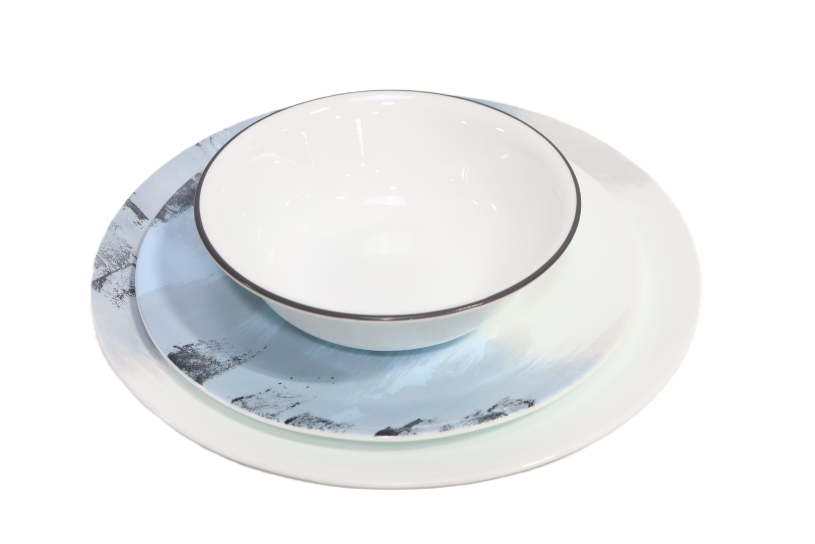 Corelle Tranquil Reflection Chip & Break Resistant 12pc Dinner Set, 4 Service 71160107908 | eBay