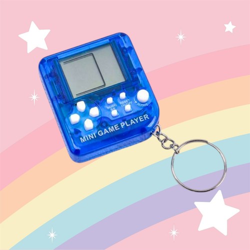 Mini Game Console Keychain Brick Game Portable Handheld Gift Keyring ...