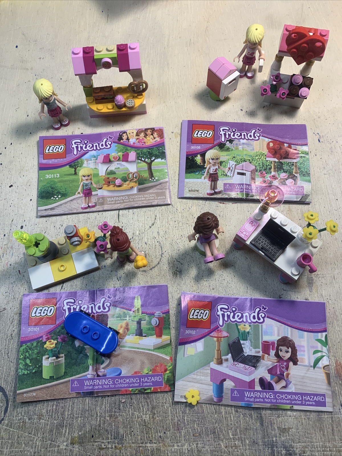 Lot of 4 Friends Lego Sets 30113 30101 30102 30105 Complete | eBay