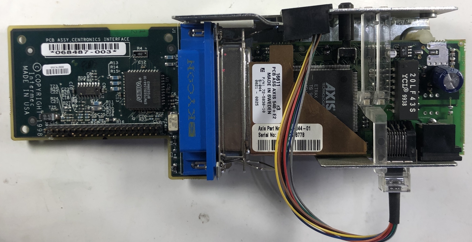 Intermec EasyCoder 3400e Label Printer Ethernet Interface Card- 068700 ...