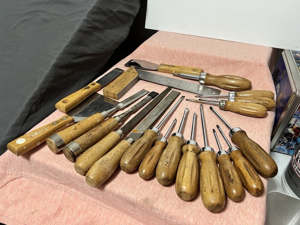 Hurricane maple wooden handle woodworking tools set of 20 pieces | eBay
