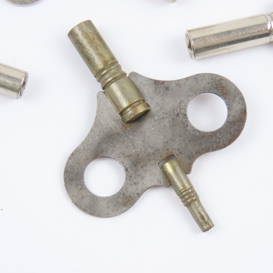 Selection of 12 Steel Mantle & Wall Clock Winding Keys | eBay