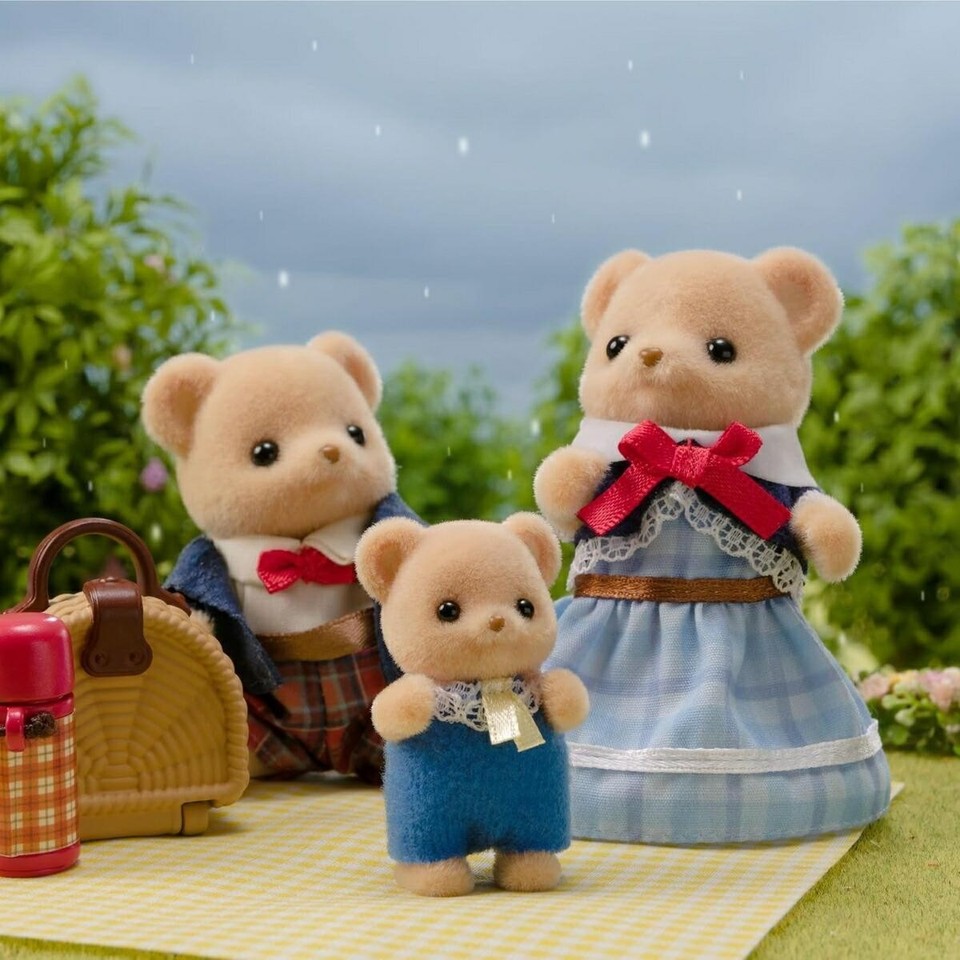 Sylvanian Families FS-59 Biscuit Bear Family Set Calico Critters Doll ...