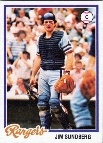 1978 Topps #492 Jim Sundberg Texas Rangers EX | eBay