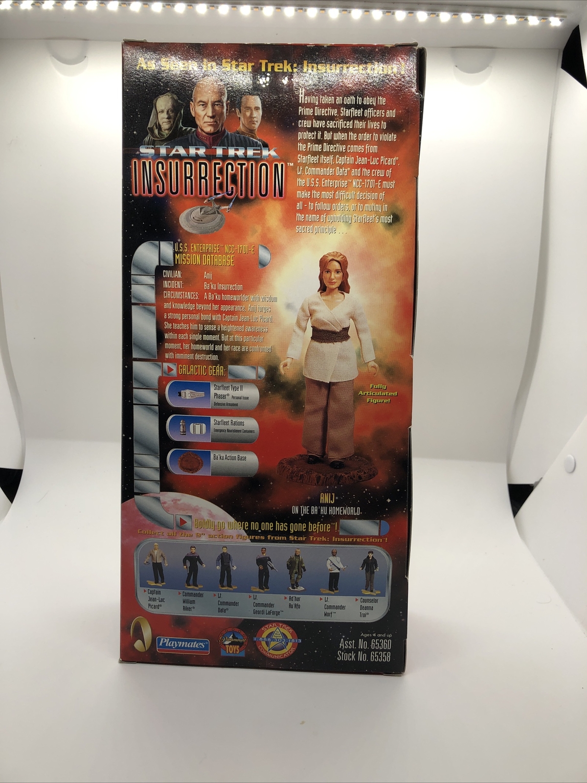 STAR TREK INSURRECTION - ANIJ - 9 INCH FIGURE - NEW - RARE - LOW NUMBER ...