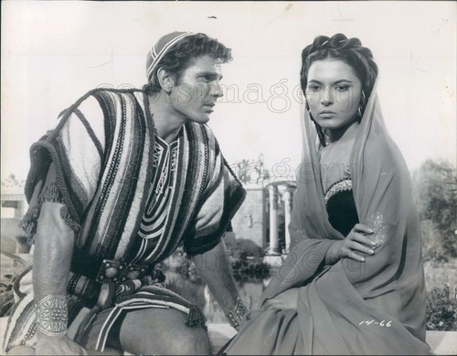 1960 Press Photo Actors Stuart Whitman Elana Eden Story of Ruth Movie ...