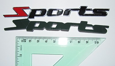 New Car Stickers Decoration Universal Sports Displacement Logo 3D ...