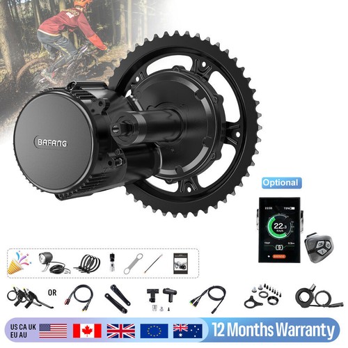 Bafang 48V 750W BBS02B Mid Drive Motor Conversion Kit Ebike Electric ...