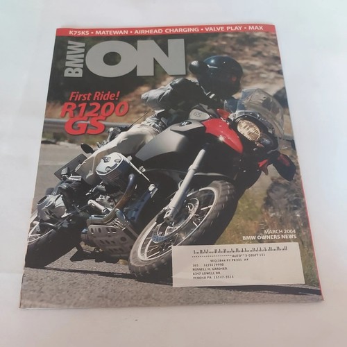2004 March, BMW Owners News Magazine, First Ride! R1200 GS (MH271) | eBay