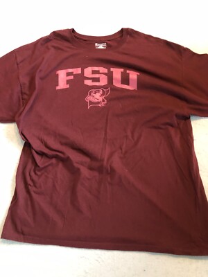 FSU Florida State Shirt Men's 2XL NCAA Champion Red Cotton Team Tee | eBay