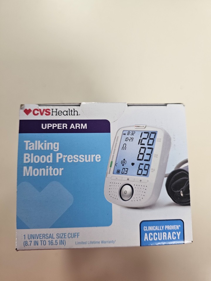 CVS Health Upper Arm Talking Blood Pressure Monitor 420527 NEW | eBay