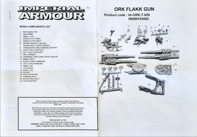 Ork Flakk Gun Forge World Authentic 40k Resin Big Shoota Waagh Imperial ...