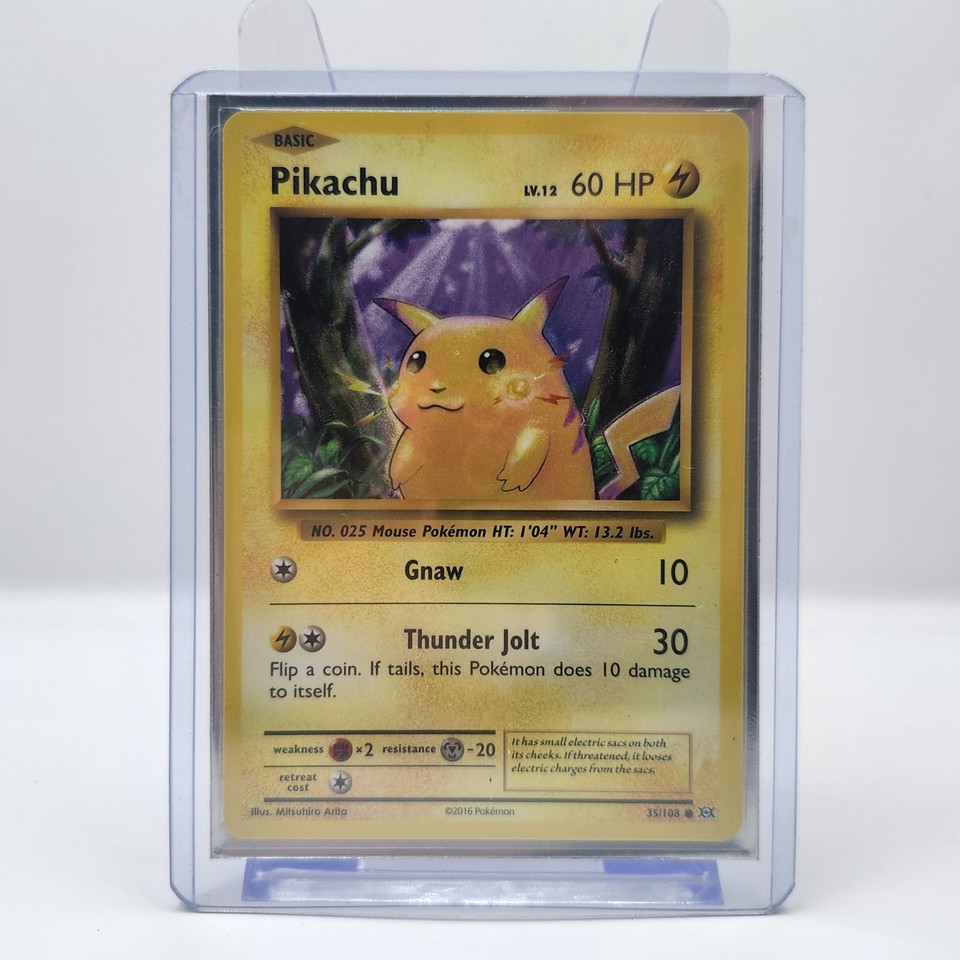 Fat Pikachu Card Pokemon TCG 2016 35/108 LV. 12 60HP | eBay