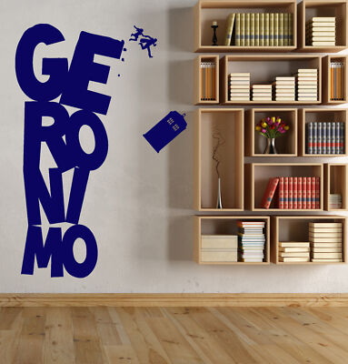 Vinyl Wall Decal Cinema Doctor Who Series Tardis Geronimo Stickers ...