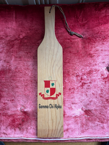 VINTAGE 1958 GAMMA CHI ALPHA WOODEN PADDLE PLEDGE FORMAL | eBay