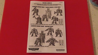 Warhammer 40k Blood Angels Assault Terminators Assembly Instructions ...