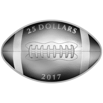 2017 Canada $25 Football-Shaped Curved Pure Silver Coin | eBay