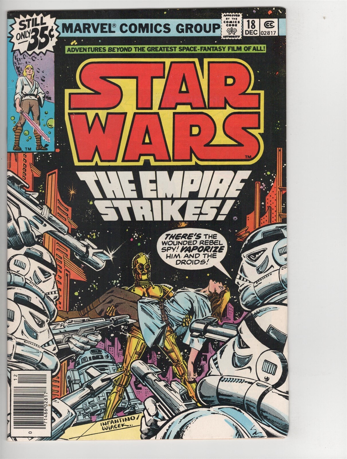 Star Wars #18 FN+ to FN/VF The Empire Strikes Archie Goodwin Carmine ...