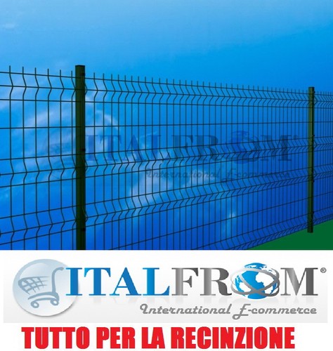 Pannello Rete Recinzione Componibile Cancellata Modulare Verde ...