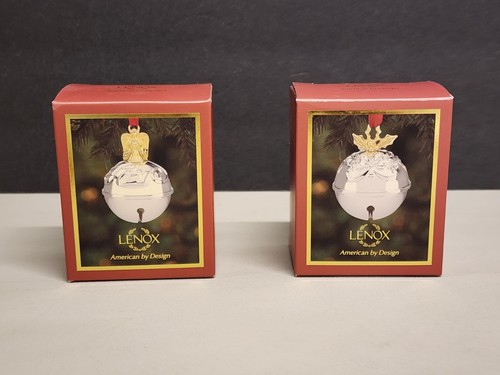 Set of 2 NEW Lenox Just Jingles Angel Holly Jingle Bell Christmas ...