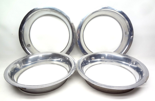Corvette 15x8 Rally Wheel 15" Trim Rings Set of 4 OEM GM parts 15"x8 ...