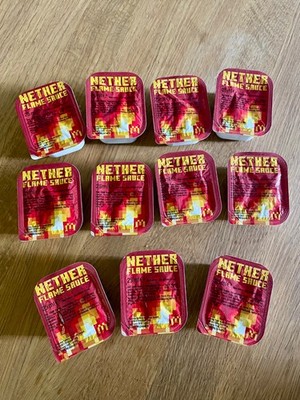 ELEVEN McDonald's Minecraft Nether Flame Sauce | eBay UK