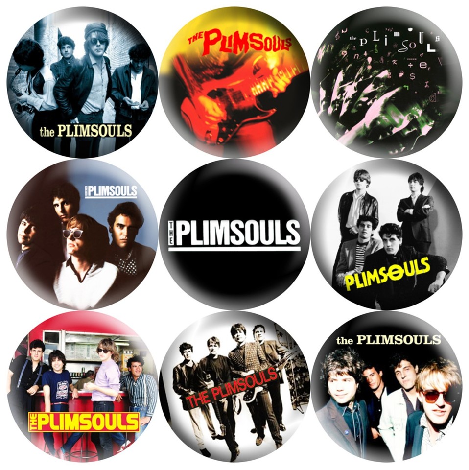 THE PLIMSOULS 80s Music 1.25" Pinback Buttons New Wave Pop Rock Post ...