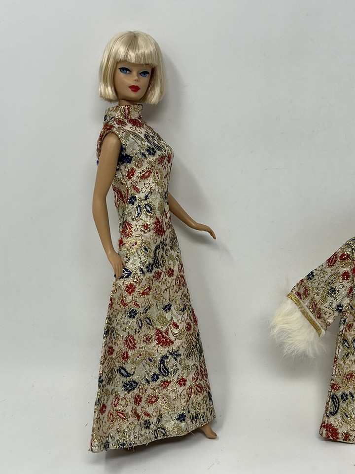 Vintage Peggy Ann Barbie Clothes Clone Doll Groovy Fashion Brocade ...