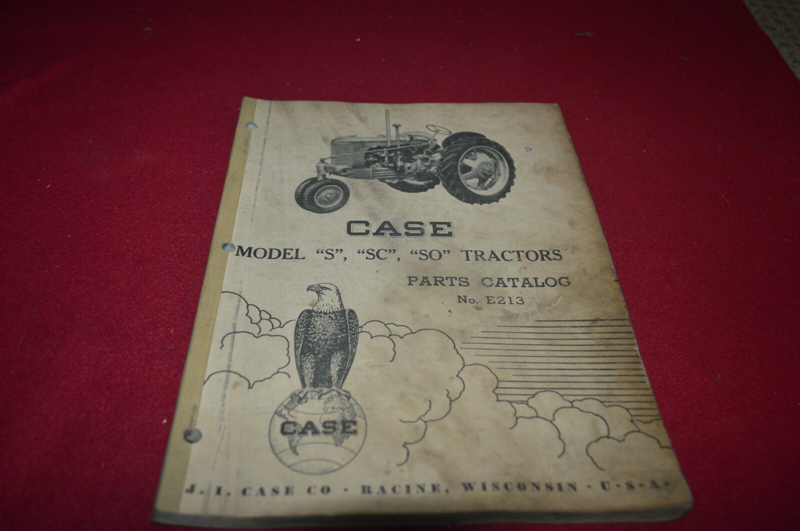 Case S SC SO Tractor Dealer's Parts Book Manual MFPA2 E213 | eBay