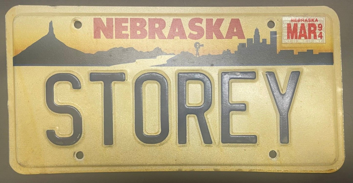 Vanity Nebraska License Plate Tag; Chimney Rock, Windmill, Omaha 12 x 6 ...