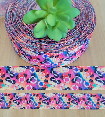 7/8 or 1.5" (1 YD) Disney Cruise Line Grosgrain Ribbon DCL Mickey ...