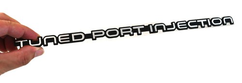 1x "Tuned Port Injection" For 82-92 Rear Bumper Emblem, Silver, New ...