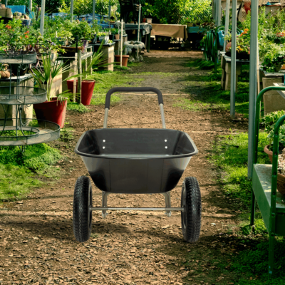 Metal Garden Cart With Wheels Vaunt 82Ltr Metal Garden Cart Vaunt