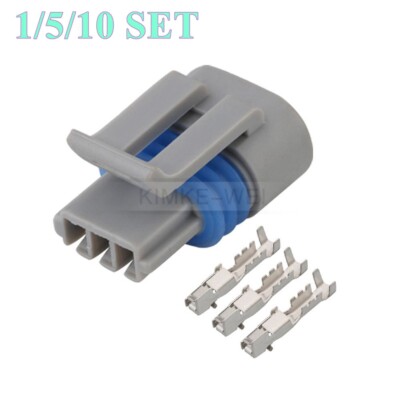 3 Pin/Way Delphi Automotive Sensor Female Waterproof Connector Plug Kit ...