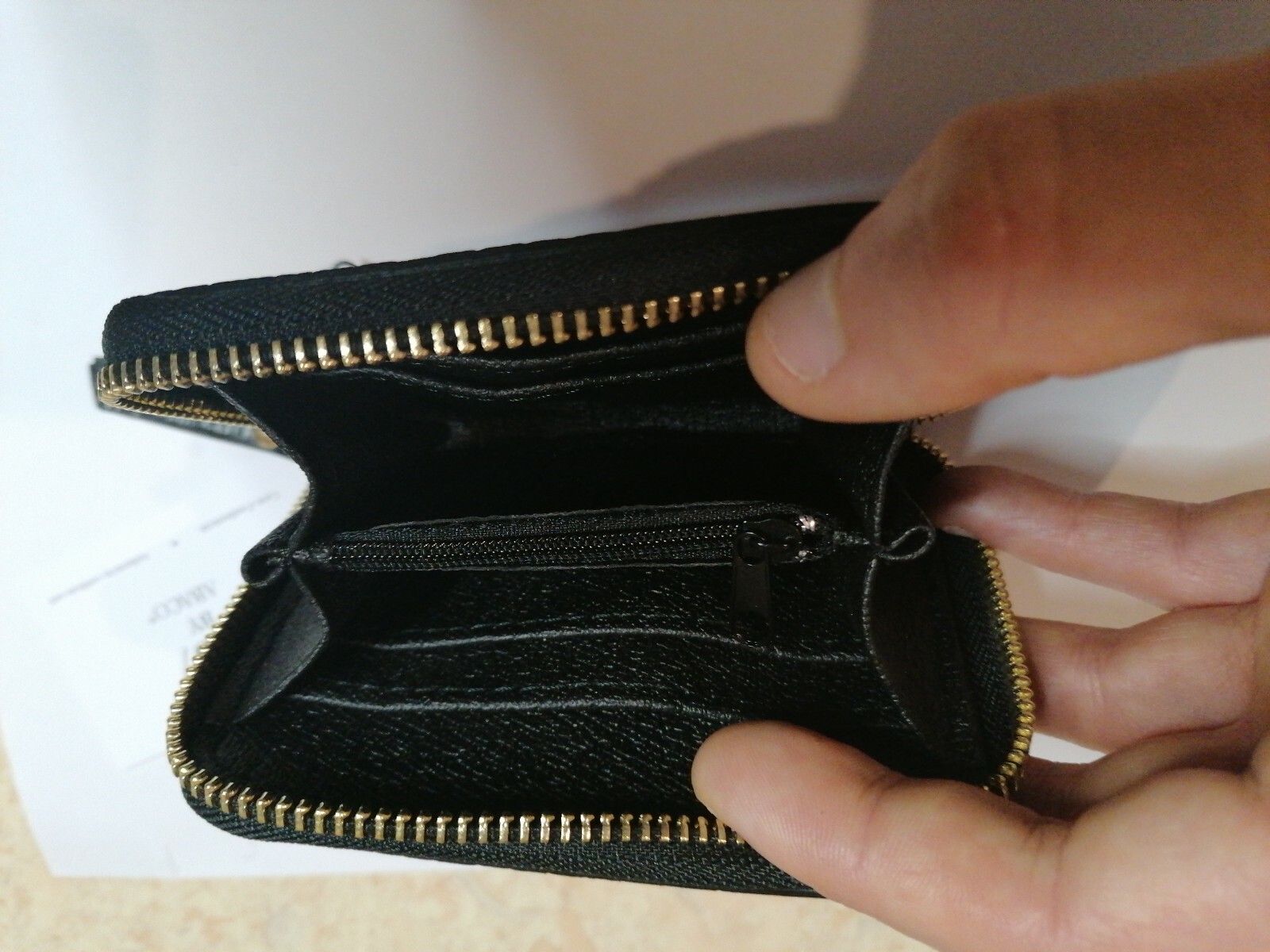 Abaco Paris Porte Feuille, Porte monnaie Mini YNA Noir | eBay