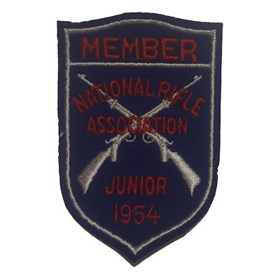 USED Vintage National Rifle Association NRA Junior Member Patch 1954 | eBay