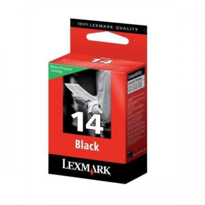 Genuine Lexmark 14 Black Ink Cartridge 18C2090E (VAT Included) - Free P ...