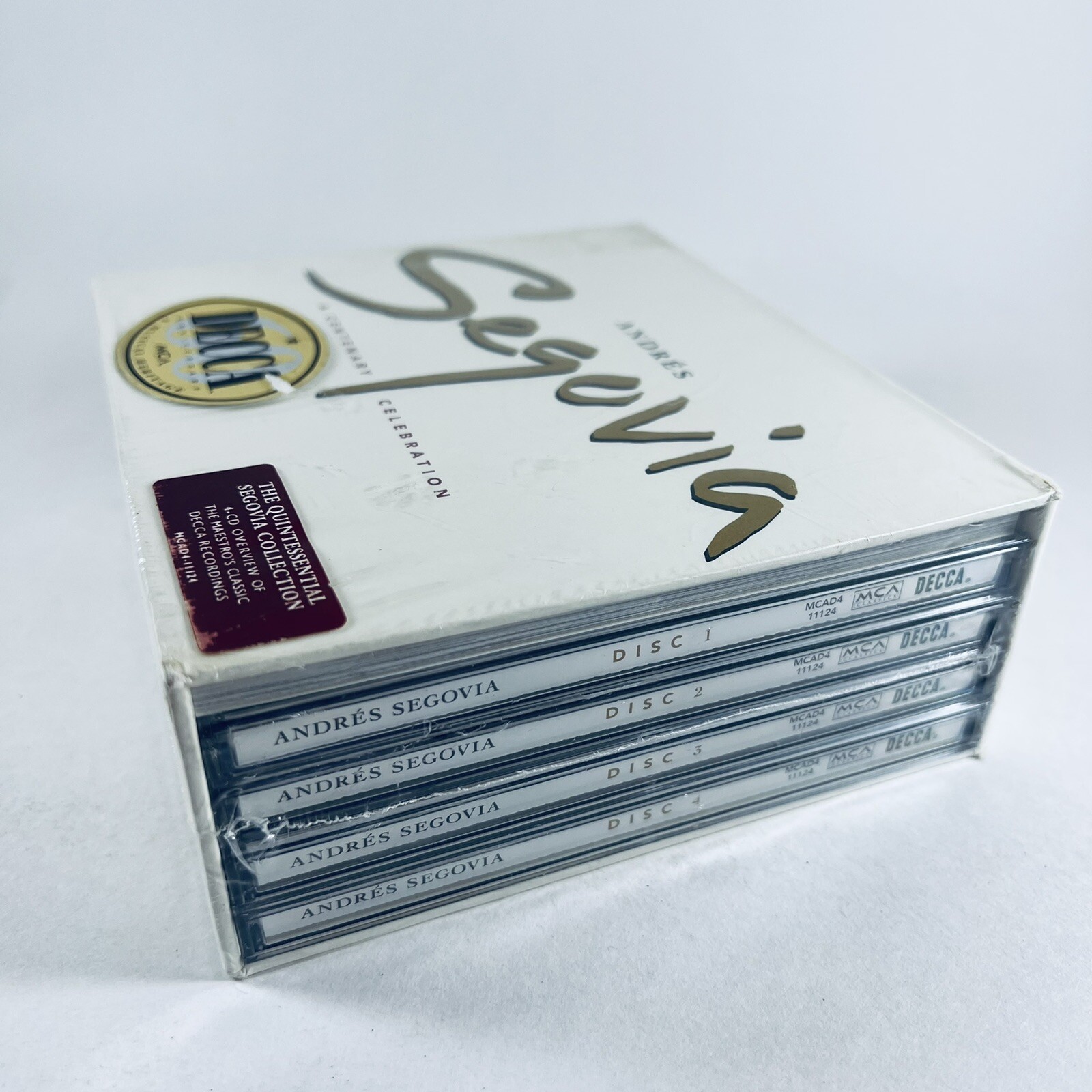 Andr s Segovia: A Centenary Celebration (CD, Sep-1994, 4 Discs, MCA ...