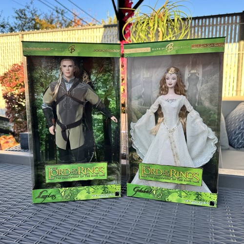 Barbie The Lord Of The Rings Galadriel and Ken as Legolas Collectible ...