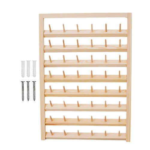 Thread Rack Thread Stand Convenient to Use Multipurpose Wooden Thread ...