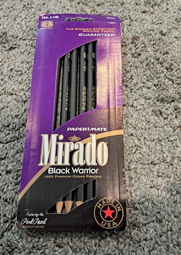 7 Mirado Black Warrior Paper Mate Pencils No. 2 HB Cedar | eBay