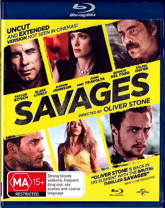 SAVAGES (2012) New Blu-Ray JOHN TRAVOLTA SALMA HAYEK BENICIO DEL TORO *** | eBay