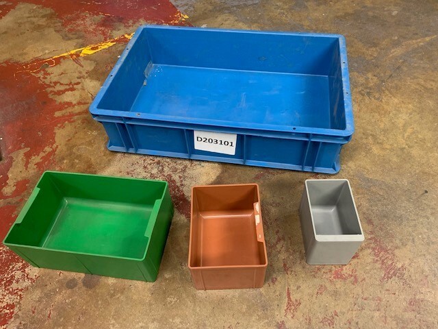 Heavy duty Plastic Tray Storage Box with segregation pots that fit ...