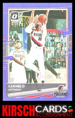 Carmelo Anthony 2020-21 Donruss Optic #25 Purple Portland Trail Blazers ...